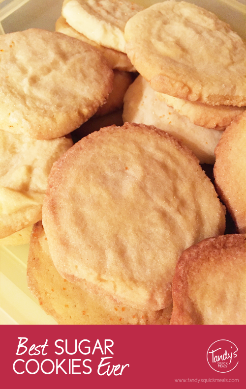 Best Sugar Cookies Ever - Tandy's Quick Meals